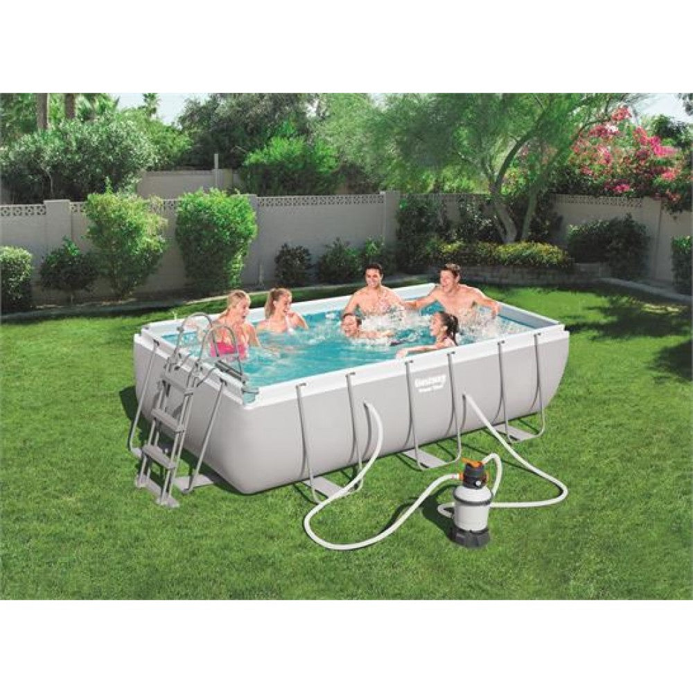 Power Steel 4.04m x 2.01m x 1.00m Rectangular Pool Set – BestwayEgypt