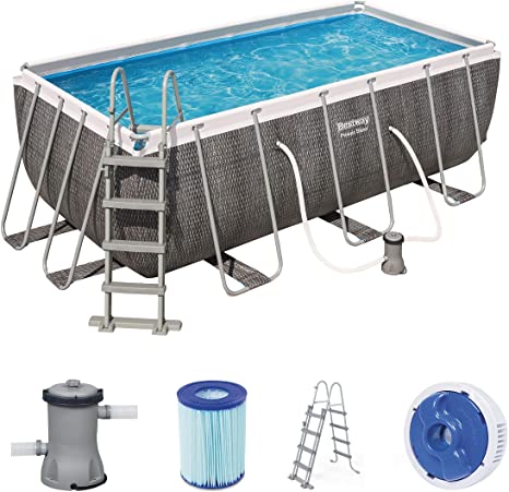 Power Steel™ 4.04m x 2.01m x 1.00m Rectangular Pool Set – BestwayEgypt